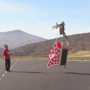 Remote Controlled Flying Santa | Santa Claus Flying With His Reindeer