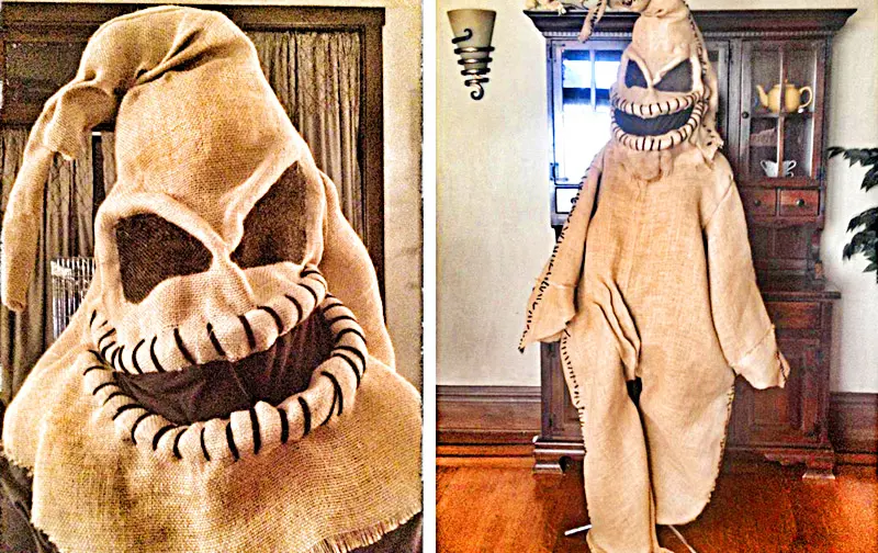 This Oogie Boogie Costume Is Very Simply & Handmade - TheSuperBOO!