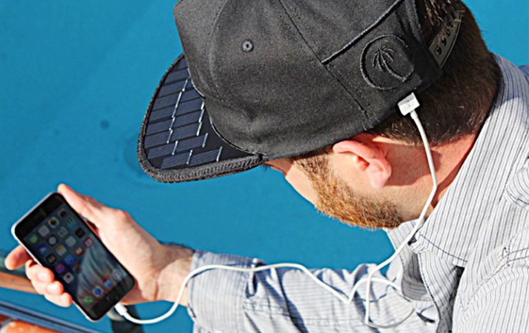 Solar Charging Hat | Solar Panel Phone Charger Cap | SOLSOL