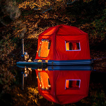 Extreme Floating Tent Camping On Water | Shoal Tent