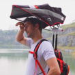 This Hiking Backpack Has a Retractable Umbrella