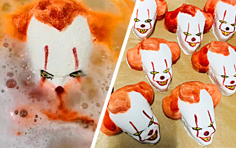 Check Out This Spooky Pennywise Clown Bath Bomb