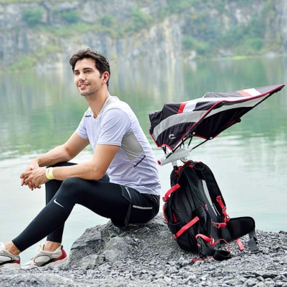 This Hiking Backpack Has a Retractable Umbrella
