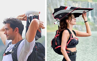 This Hiking Backpack Has a Retractable Umbrella