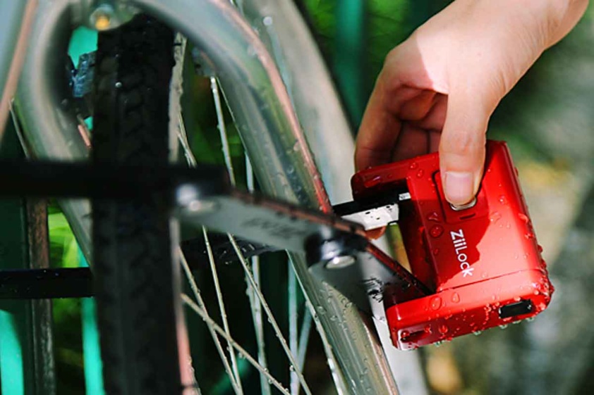 ZiiLock: A folding fingerprint smart lock for e-bike and bicycle
