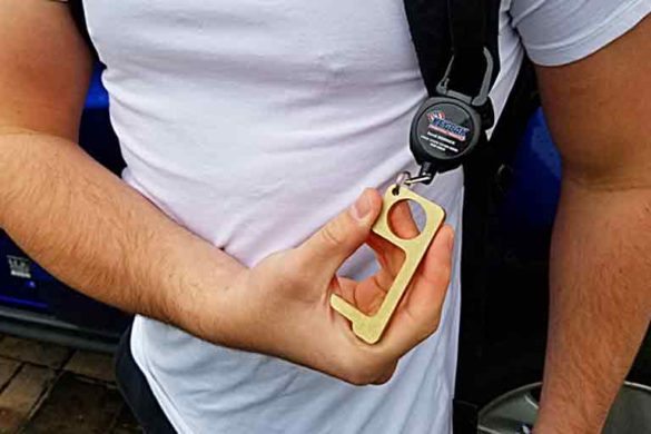 Hygiene Hand: Antimicrobial door opener EDC keychain tool for ...