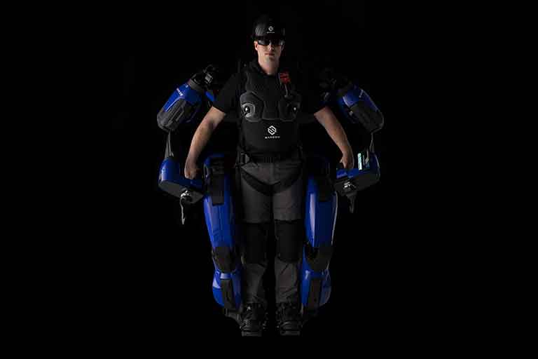 Guardian XO: Robotic exoskeleton suit for lifting heavy objects