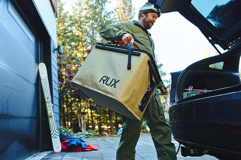 RUX storage: A box-come-bag camping & hiking gear organizer