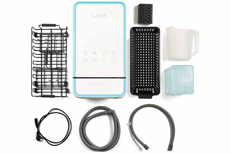 Capsule: 3-in-1 tabletop mini dishwasher for small kitchen