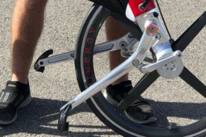 Nubikes with shaft driven chainless bicycle mechanism to reduce knee stress