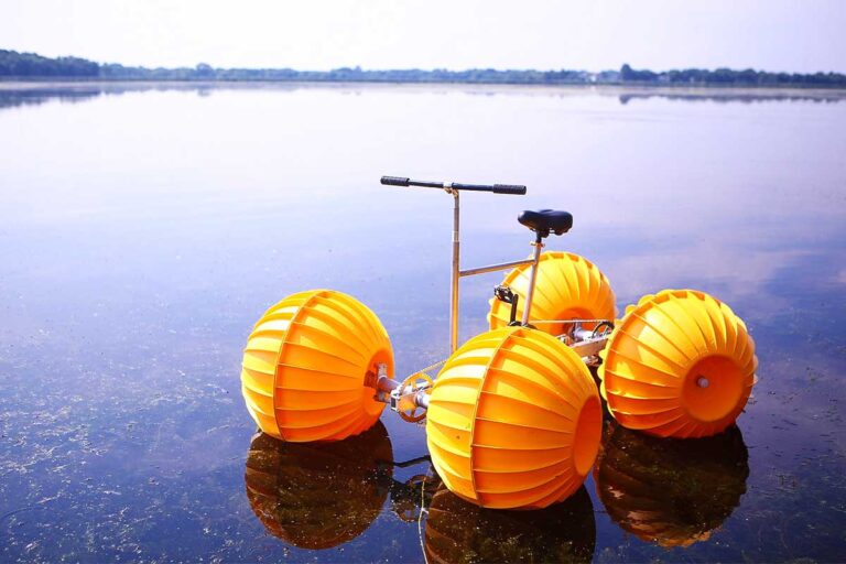 All water bike: A bicycle-like watercraft for Joyful cycling in water