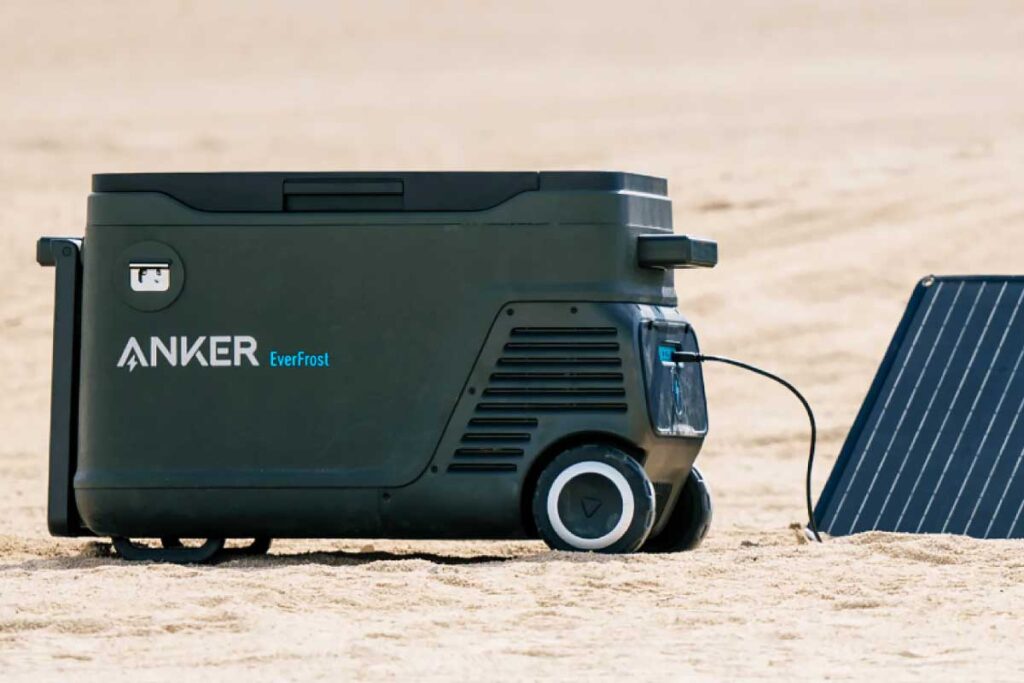 The Anker EverFrost is a cordless solar-powered cooler box for off-grid ...