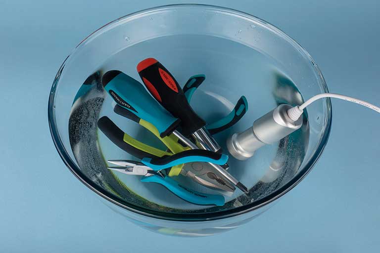 Using Sonic Soak ultrasonic cleaner is like having a small washing ...