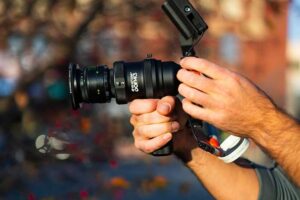 Beastgrip DOF adapter MK3 for smartphone filmmaking with SLR/DSLR lens