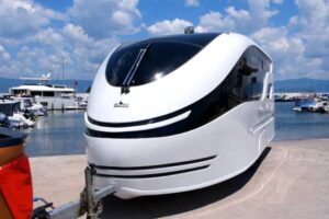 SealVans floating campers for RVing on both land and water