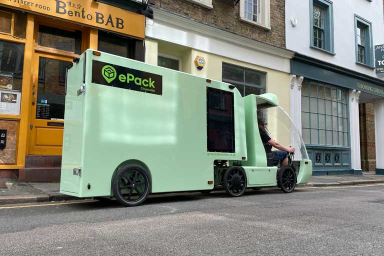 Cityshuttle ePack, 6 wheels semi-trailer electric cargo bike for ...