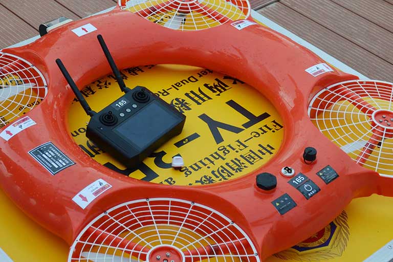 TY-3R flying Lifebuoy is a hybrid water rescue drone