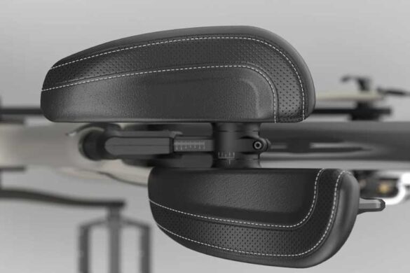 This innovative split bike seat moves with your legs for maximum comfort.
