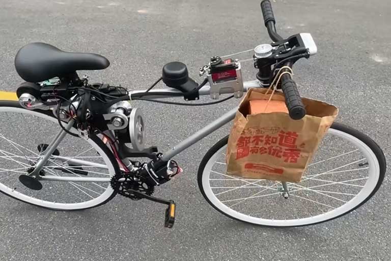 This self-driving bicycle is a blend of AI and high-precision sensors