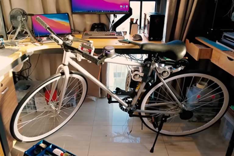 This self-driving bicycle is a blend of AI and high-precision sensors