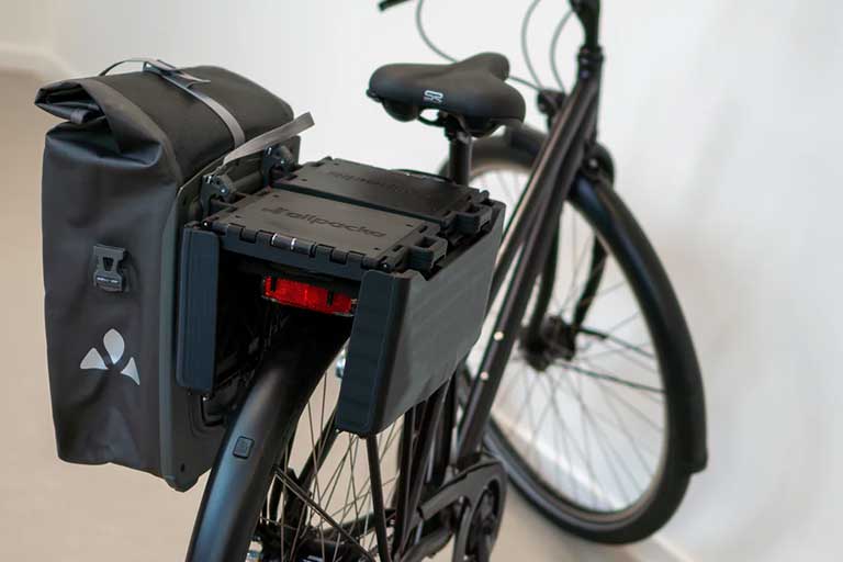 The origami bike carrier Allpacka turns into a 35-liter basket
