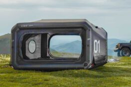 Set up camp in minutes with Exod's inflatable house Air Station POD-01