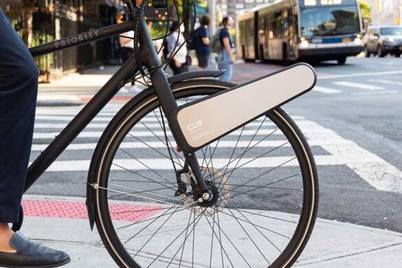 Upgrade your classic bike with Clip, the instant e-bike conversion device