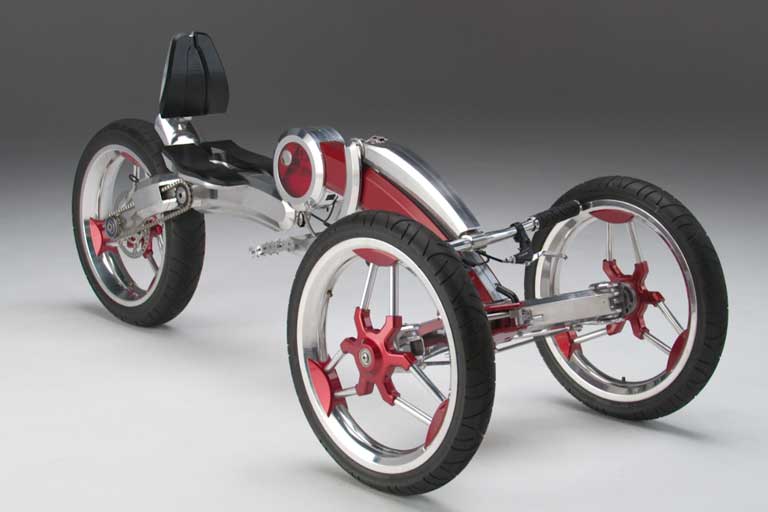A stylish, three-wheeled mobility device combining performance and ...