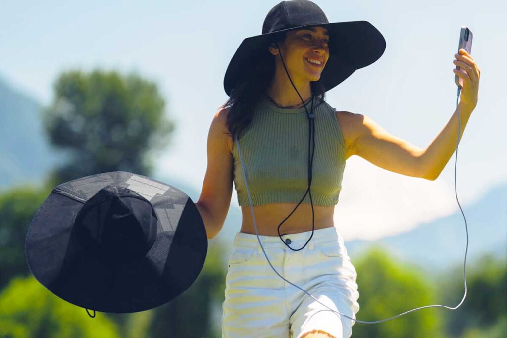 EcoFlow Power Hat is a wearable solar panel for outdoor enthusiasts